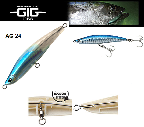 Maripesca | Isca Artificial ZetZ - GIG - Sinking - 115mm - 45g - (Cores ...