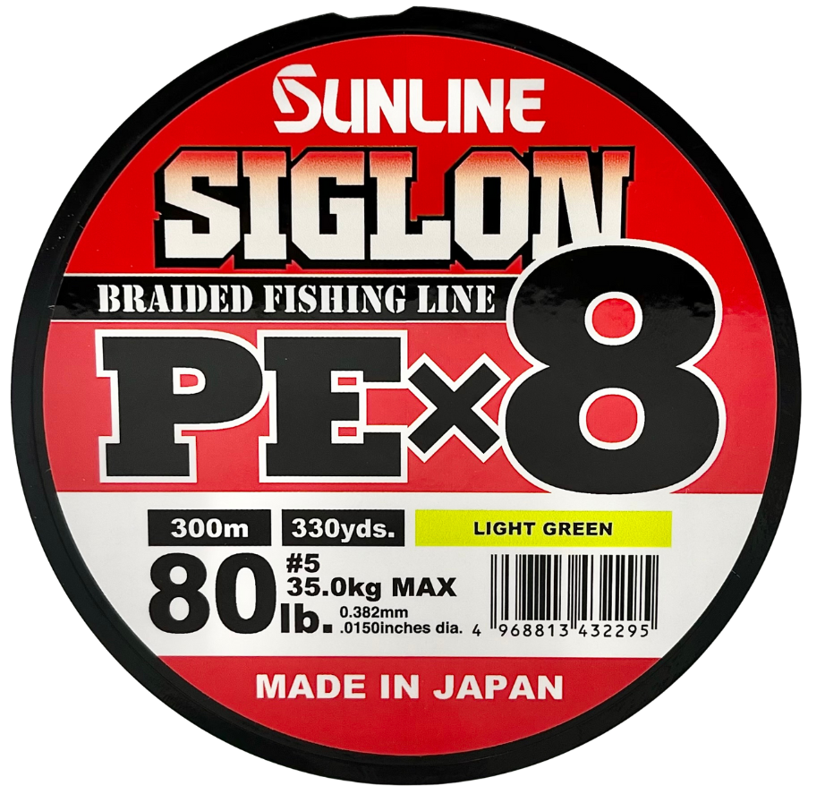 Maripesca | Linha Sunline - Multifilamento Siglon PE 8X - 300m - Light Green - (Tamanhos a escolher)