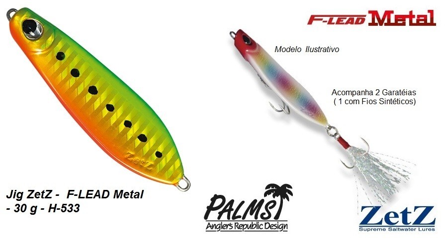 Maripesca | Jig ZetZ - F-Lead Metal - 30g - 5.8cm - (Cores a escolher)