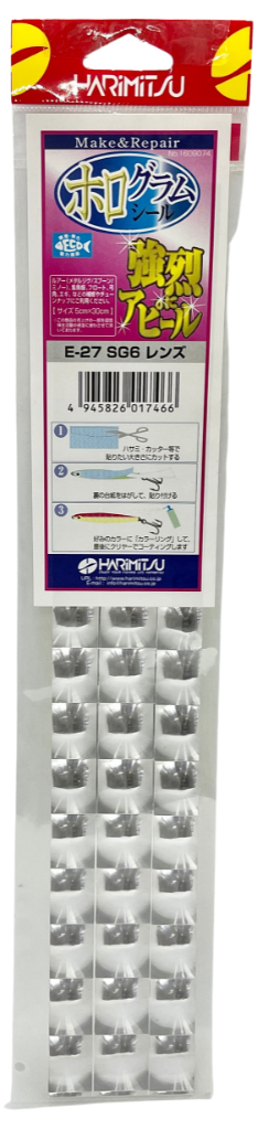 Maripesca | Adesivo Holografico Quadrado E-27 SG6 (5 X 30 cm)