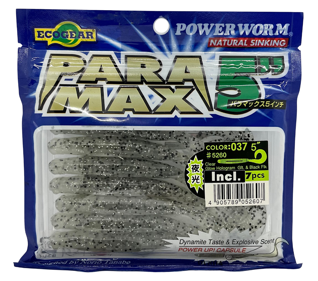 Maripesca | Isca Soft Ecogear ParaMax 5" - 12.7cm - 7 unid - (Cores a escolher)